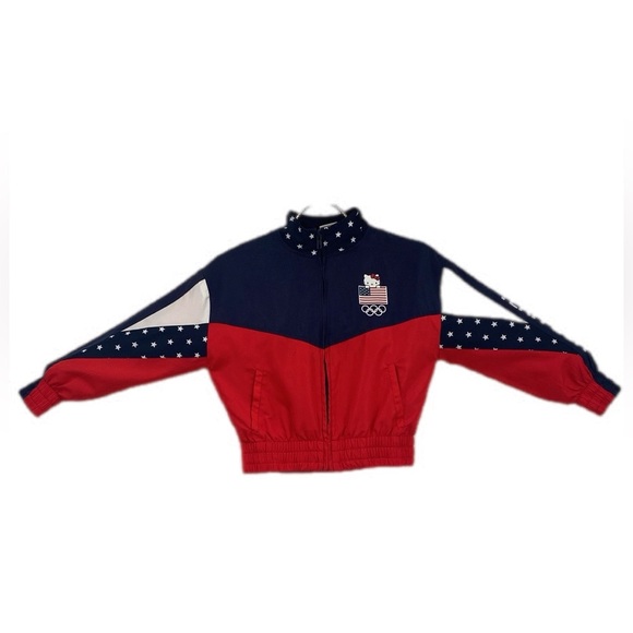 Sanrio | Jackets & Coats | Hello Kitty X Team Usa Windbreaker Track ...